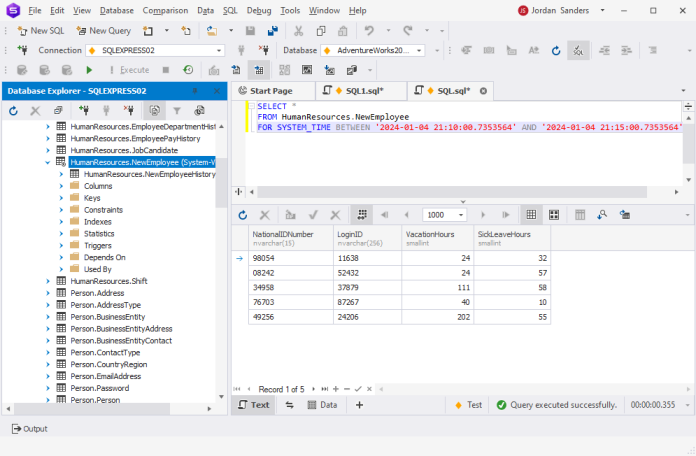 Leverage System-Versioned Temporal Tables - with dbForge Studio