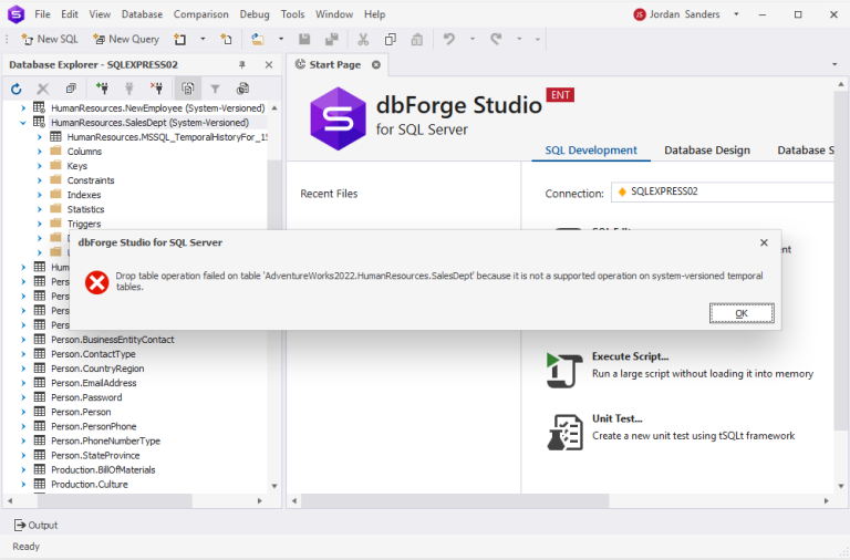 Leverage System-Versioned Temporal Tables - with dbForge Studio