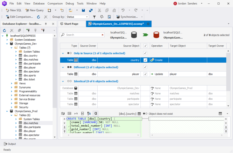Check IF Database Exists in SQL Server – using Schema Compare