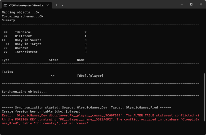 Check IF Database Exists in SQL Server – using Schema Compare
