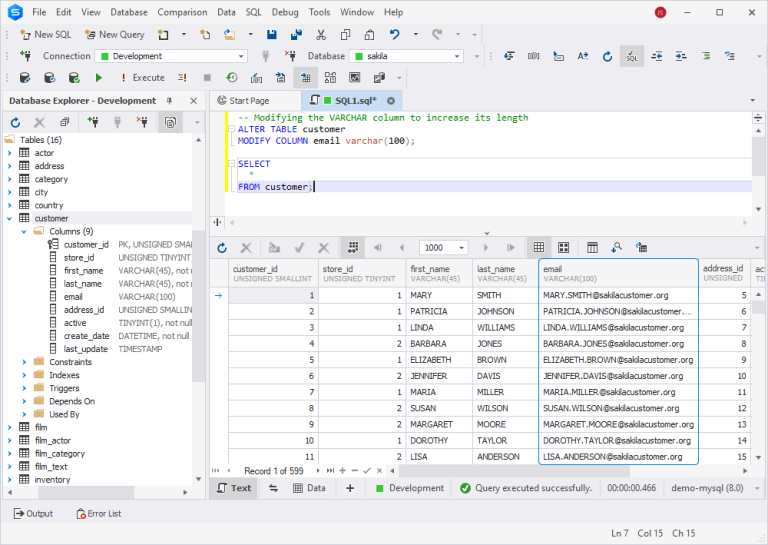 MySQL Change a Column Type: Detailed Syntax Guide and Examples