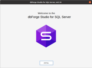 Running dbForge Studio for SQL Server on Linux — using WINE