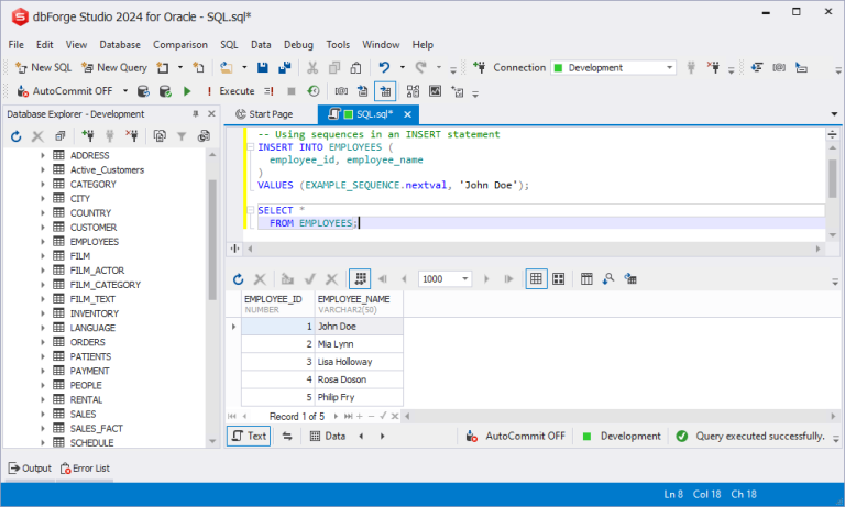 Oracle CREATE SEQUENCE — Syntax, Usage and Examples