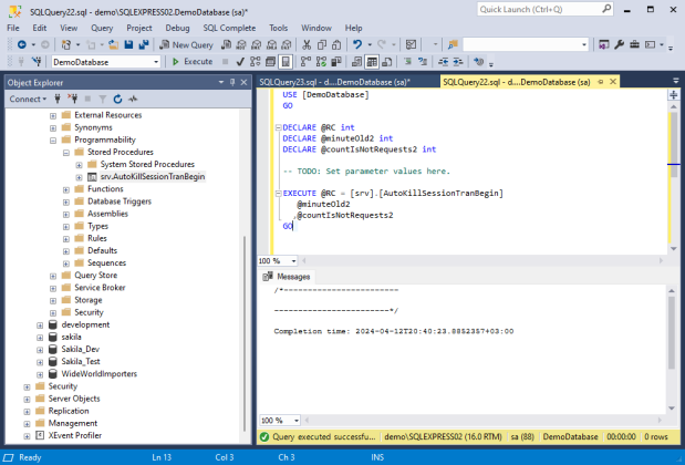 Find and Delete Incomplete Open Transactions in SQL Server