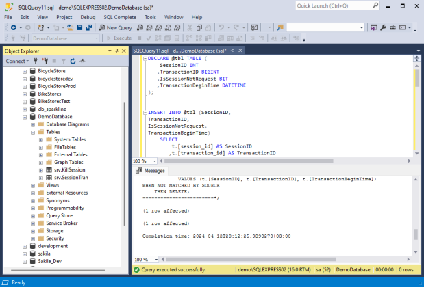 Find and Delete Incomplete Open Transactions in SQL Server