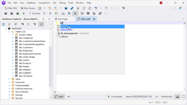 SQL Server UPDATE Statement