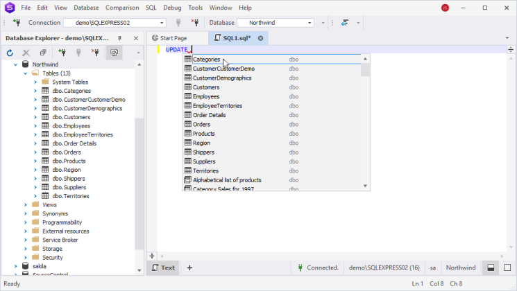 SQL Server UPDATE Statement