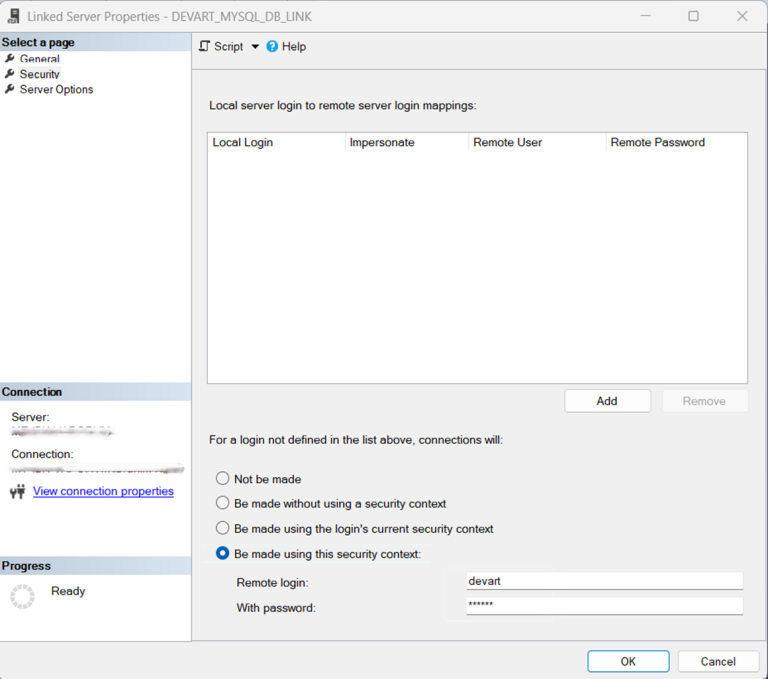 How to Configure a SQL Server Linked Server to Connect to MySQL
