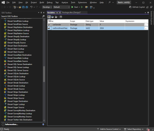 Execute SSIS Packages via Command Line with Multiple Parameters