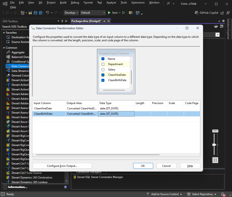 How to Use Data Conversion Tasks in SSIS: A Step-by-Step Guide