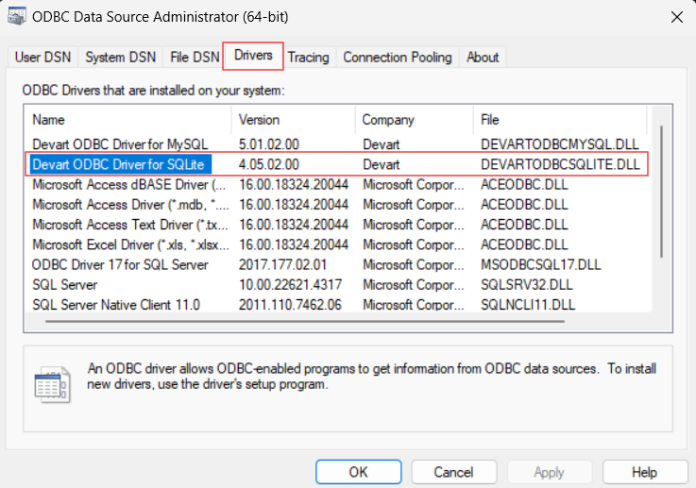 How to Install SQLite3 ODBC Driver