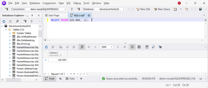 SQL Server ROUND Function Explained with Syntax and Real-World Examples