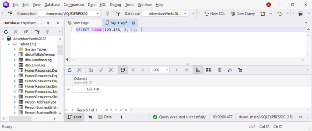 SQL Server ROUND Function Explained with Syntax and Real-World Examples
