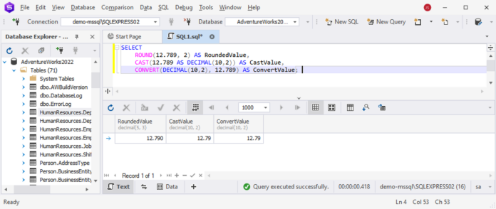 SQL Server ROUND Function Explained with Syntax and Real-World Examples