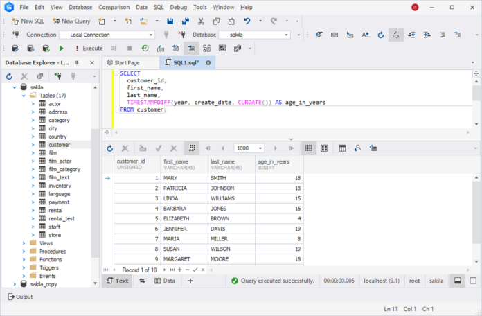 MySQL TIMESTAMPDIFF() Function: Syntax, Examples & Use Cases - Devart Blog