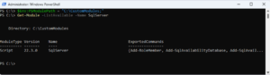 How to Install the SQL Server PowerShell Module